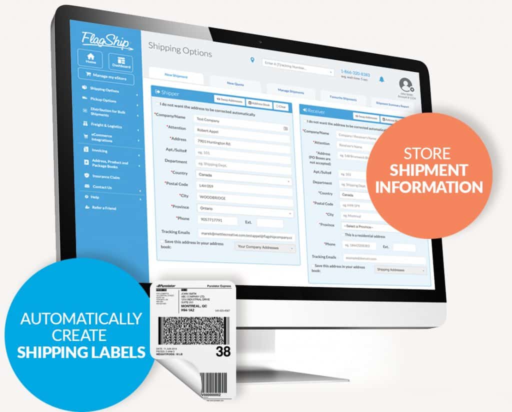 Online Shipping System | Flagship Courier Solutions