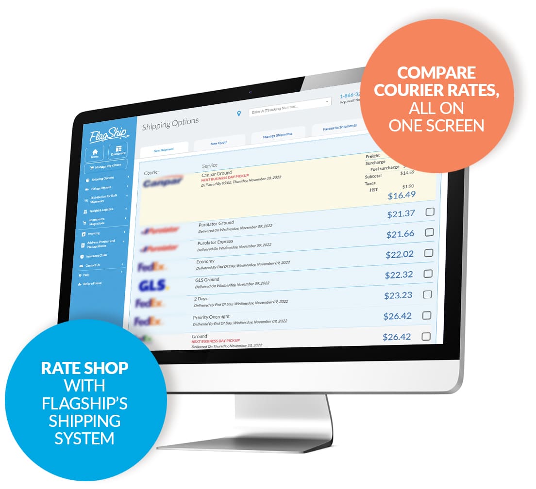 Online Shipping System | Flagship Courier Solutions