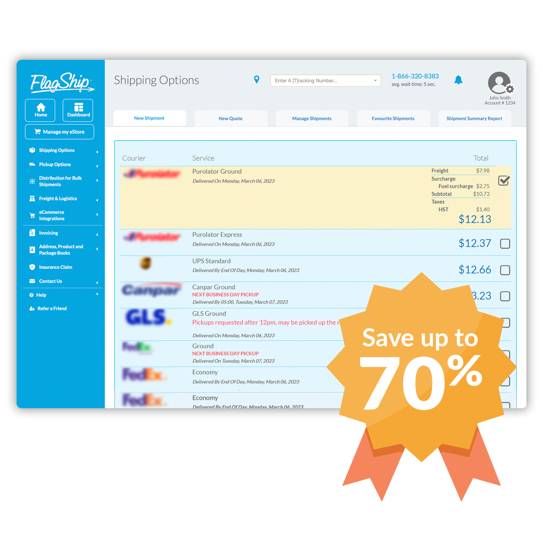 Canada Shipping Company | Discount Courier Services | FlagShip